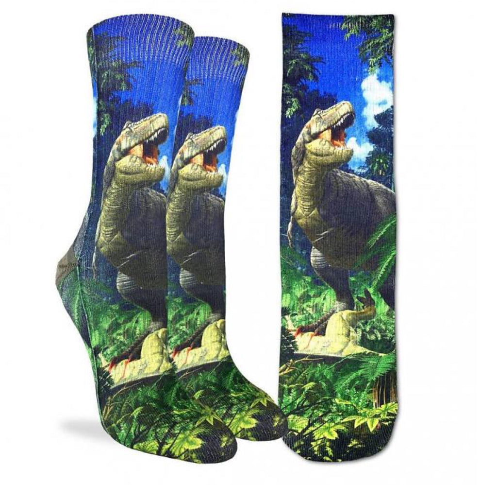 Deserve Men’s T-Rex Dinosaur Active Fit Good Luck Sock – Deserve ...