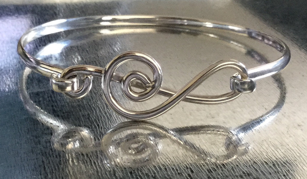 Sterling Silver Treble Clef Bracelet – Deserve Sterling Jewelry and Fashion